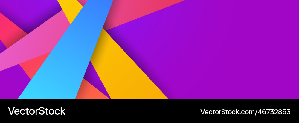 Abstract colourful colorful geometric banner Vector Image