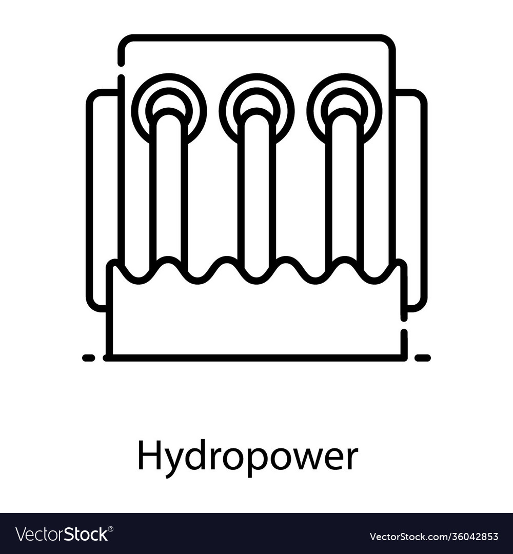 Hydropower Royalty Free Vector Image - VectorStock