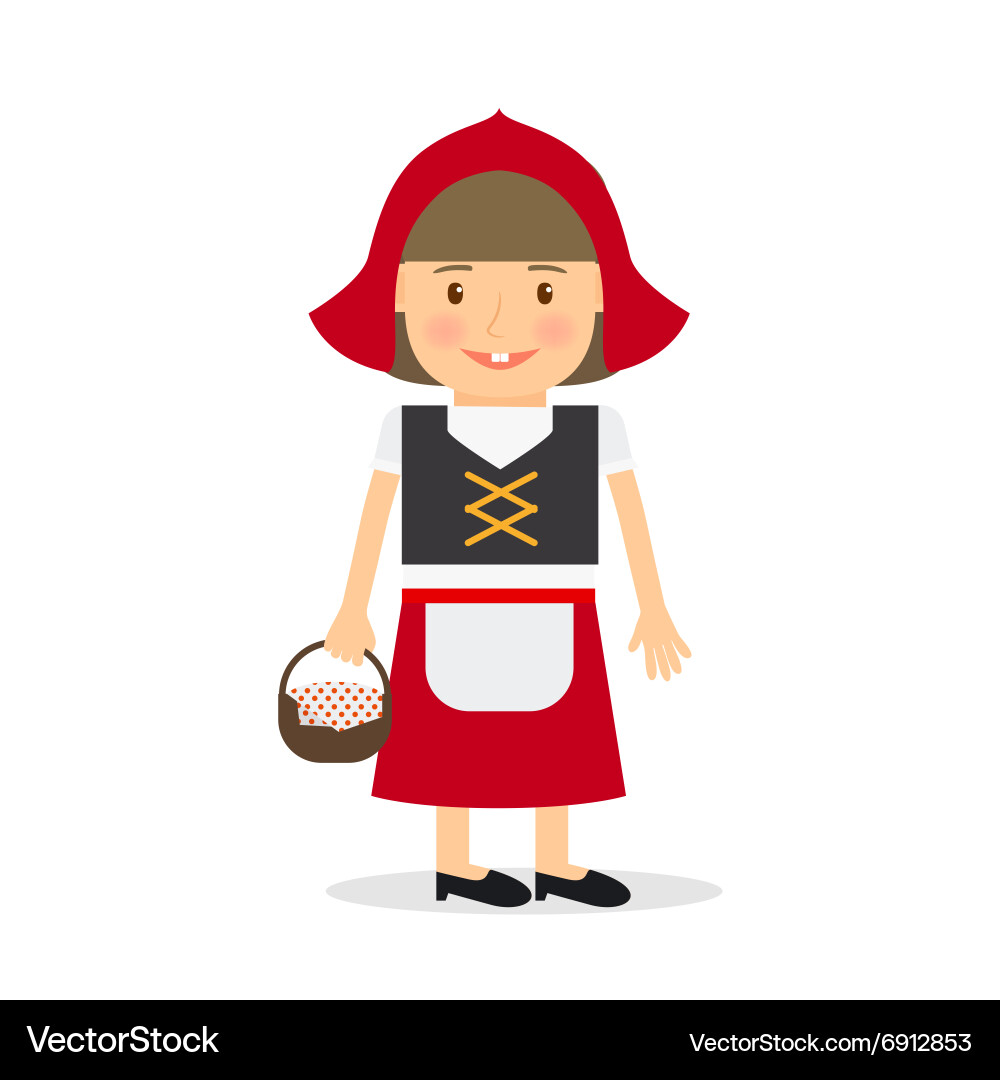 Little red riding hood Royalty Free Vector Image