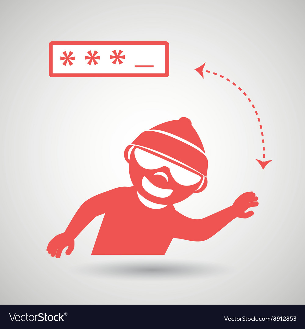 Security password design Royalty Free Vector Image