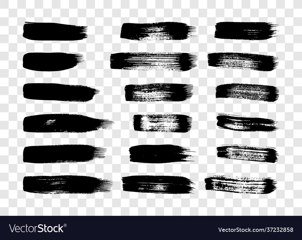 Black grunge brush strokes Royalty Free Vector Image