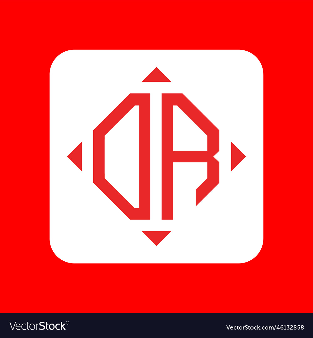 Creative simple initial monogram dr logo designs Vector Image