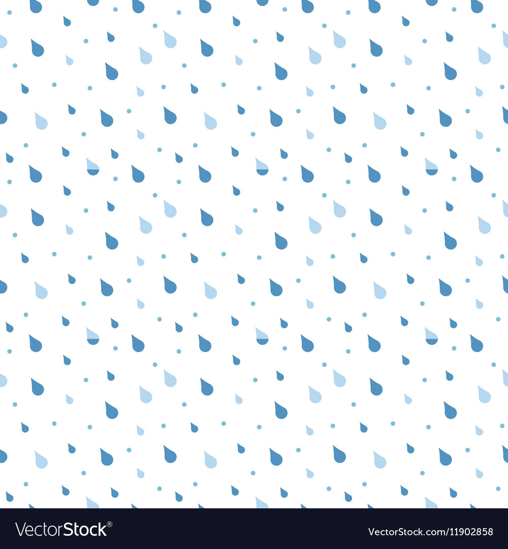 Rain drops seamless pattern Royalty Free Vector Image