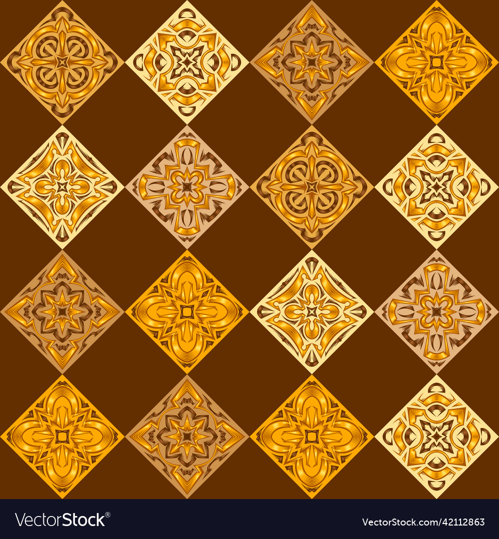 Ceramic tile seamless pattern wall or floor Vector Image