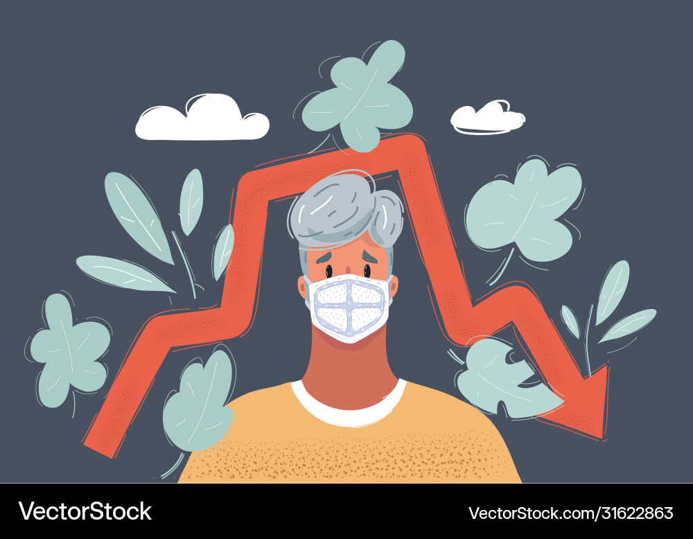 Man in medical mask Royalty Free Vector Image - VectorStock