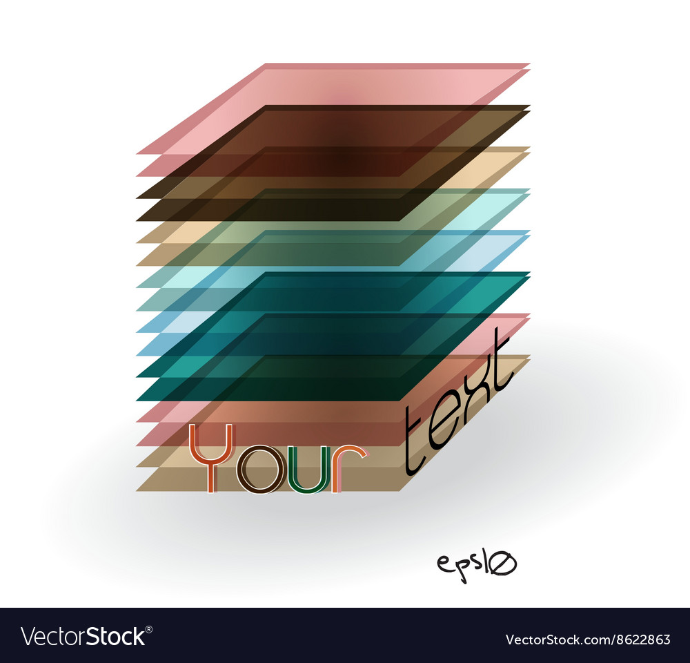 Multicolor abstract logo rectangle Royalty Free Vector Image Multicolor abstract logo rectangle Royalty Free Vector Image