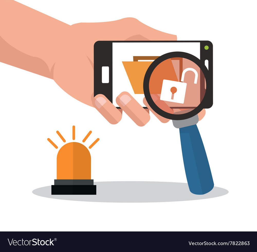 Security system design Royalty Free Vector Image