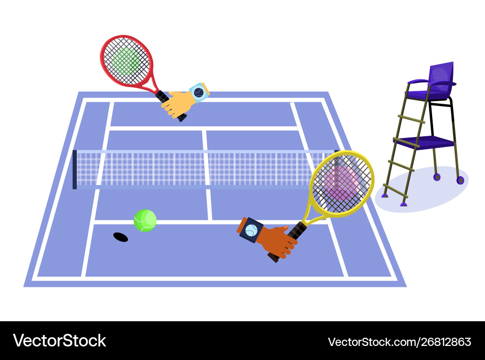 Tennis sport set Royalty Free Vector Image - VectorStock