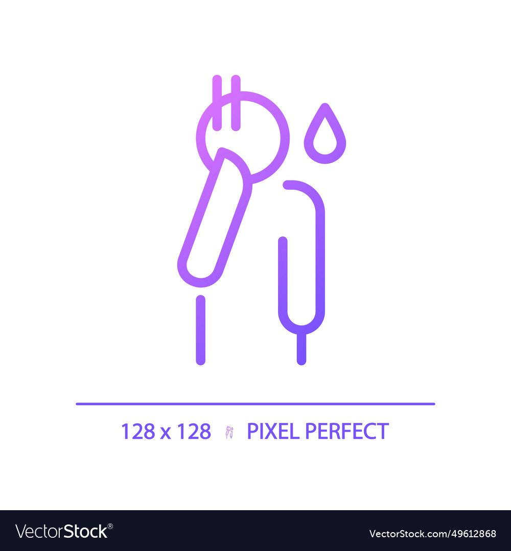 2d thin linear simple gradient shame icon Vector Image