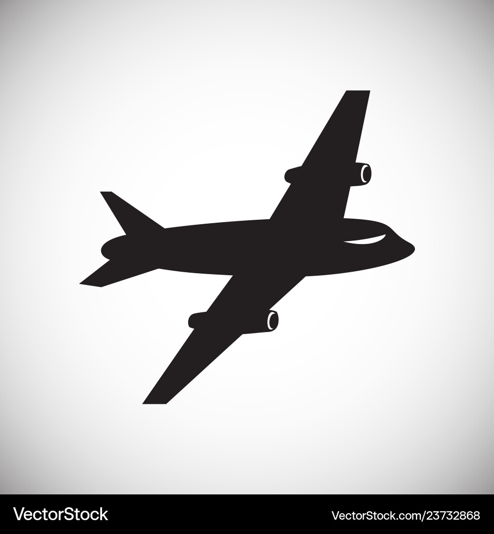 Airplane icons on white background for graphic Vector Image