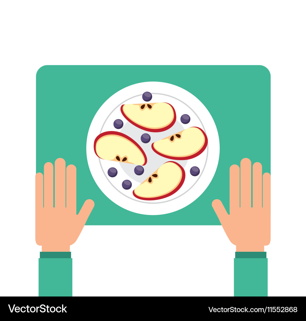Fresh fruits menu healthy Royalty Free Vector Image
