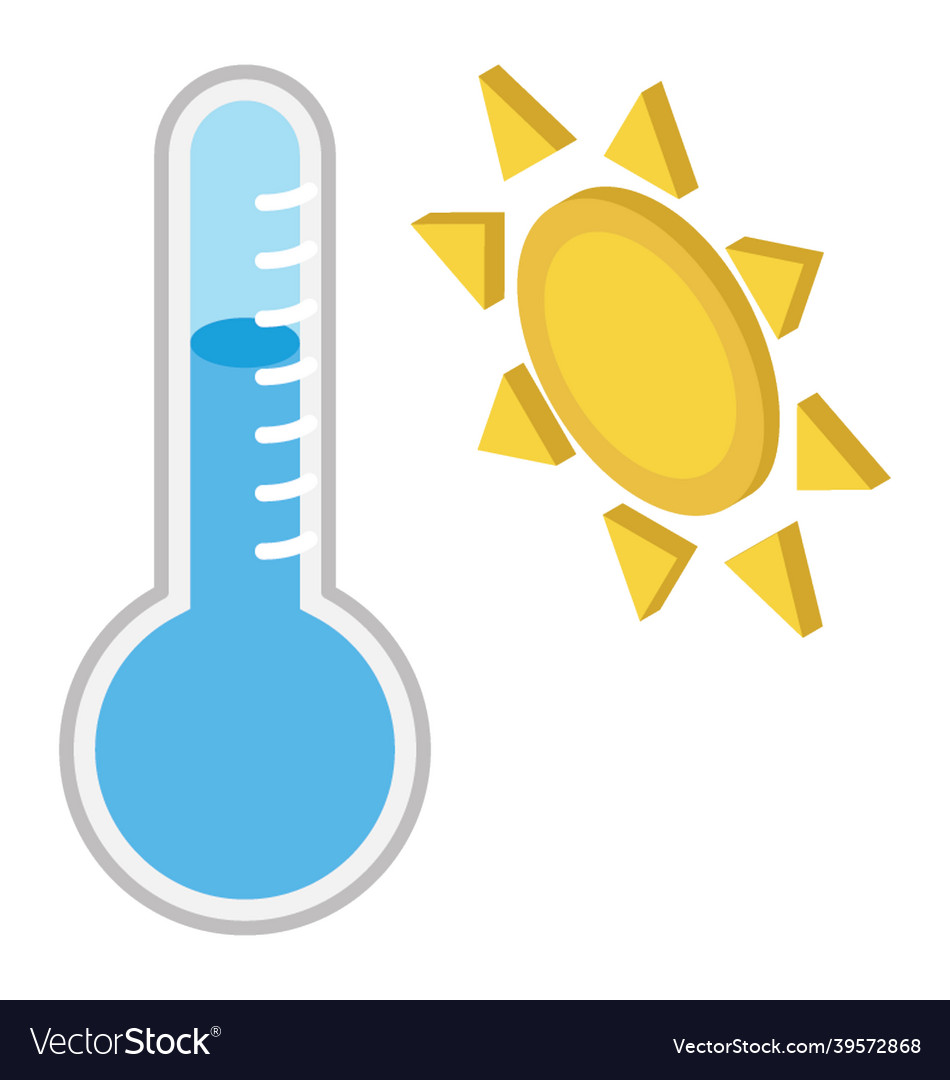 High temperature Royalty Free Vector Image - VectorStock