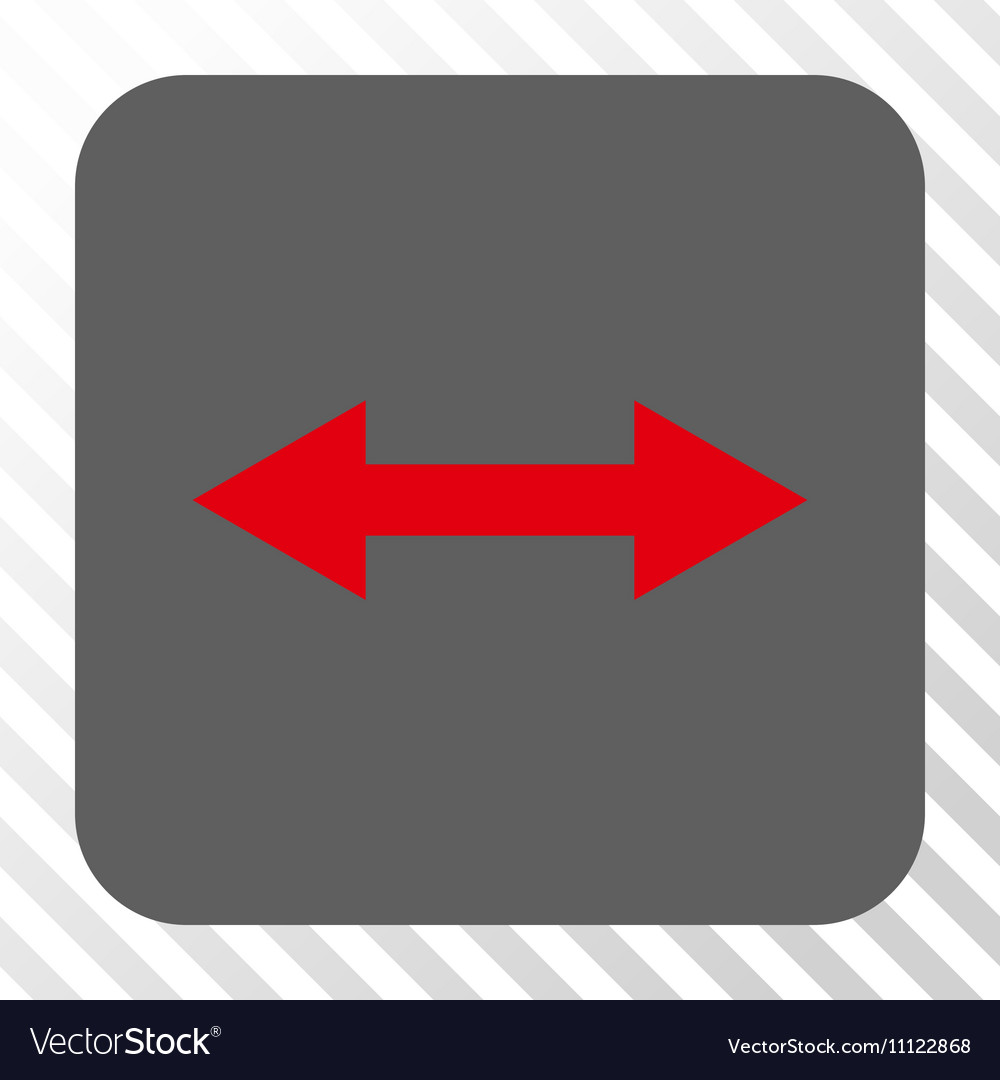 Horizontal flip rounded square button Royalty Free Vector