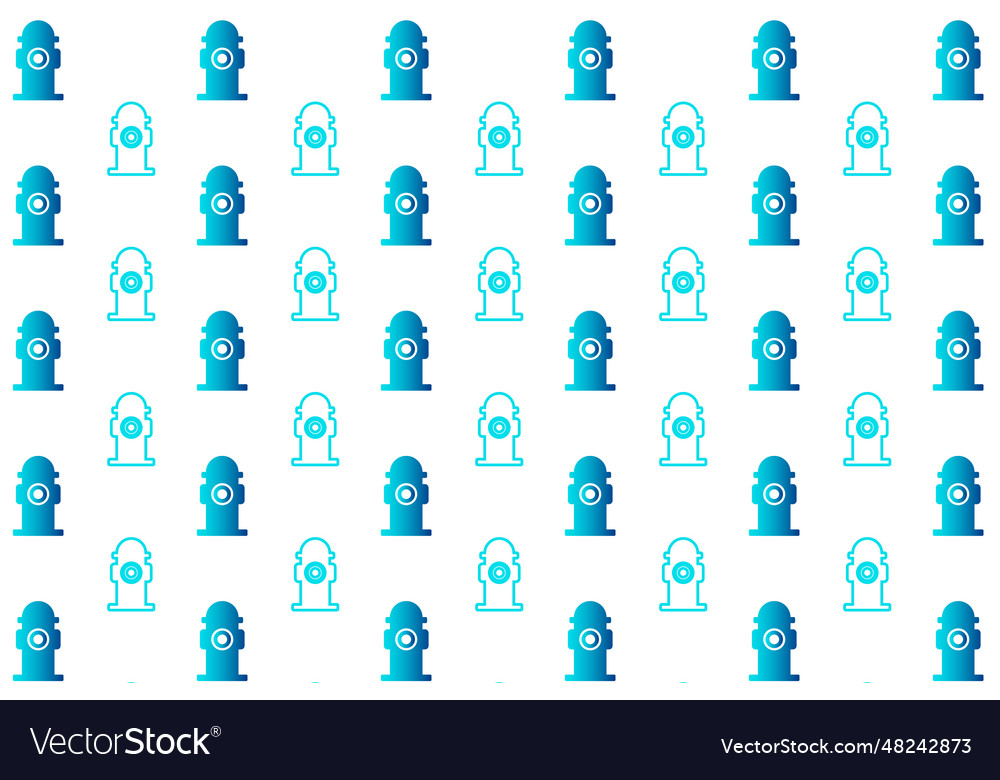 Abstract fire hydrant pattern background Vector Image