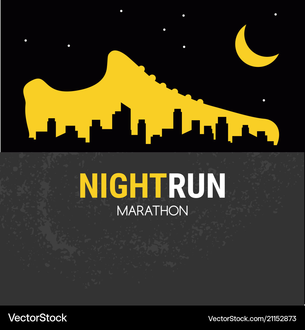 Abstract poster - running sport shoe Royalty Free Vector