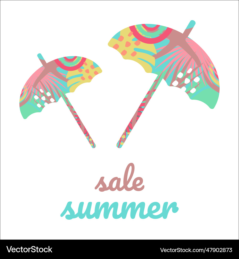 Boho summer vacation and watersport on the beach Vector Image