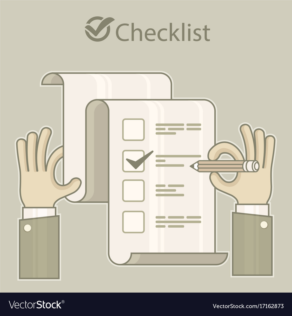 Checklist Royalty Free Vector Image - VectorStock