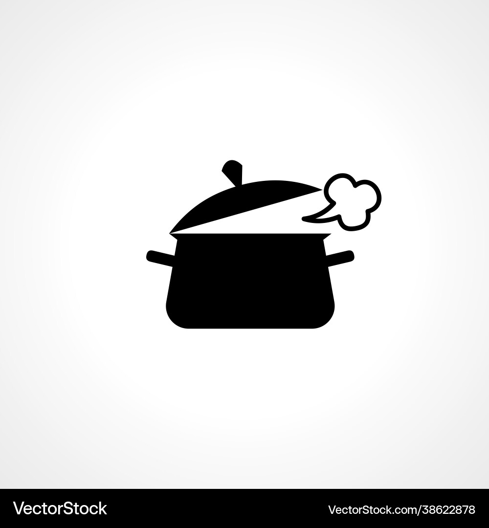 Cooking pan icon pan isolated simple icon Vector Image