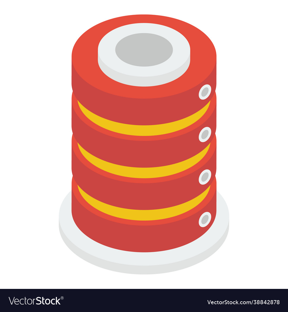 Database storage network Royalty Free Vector Image