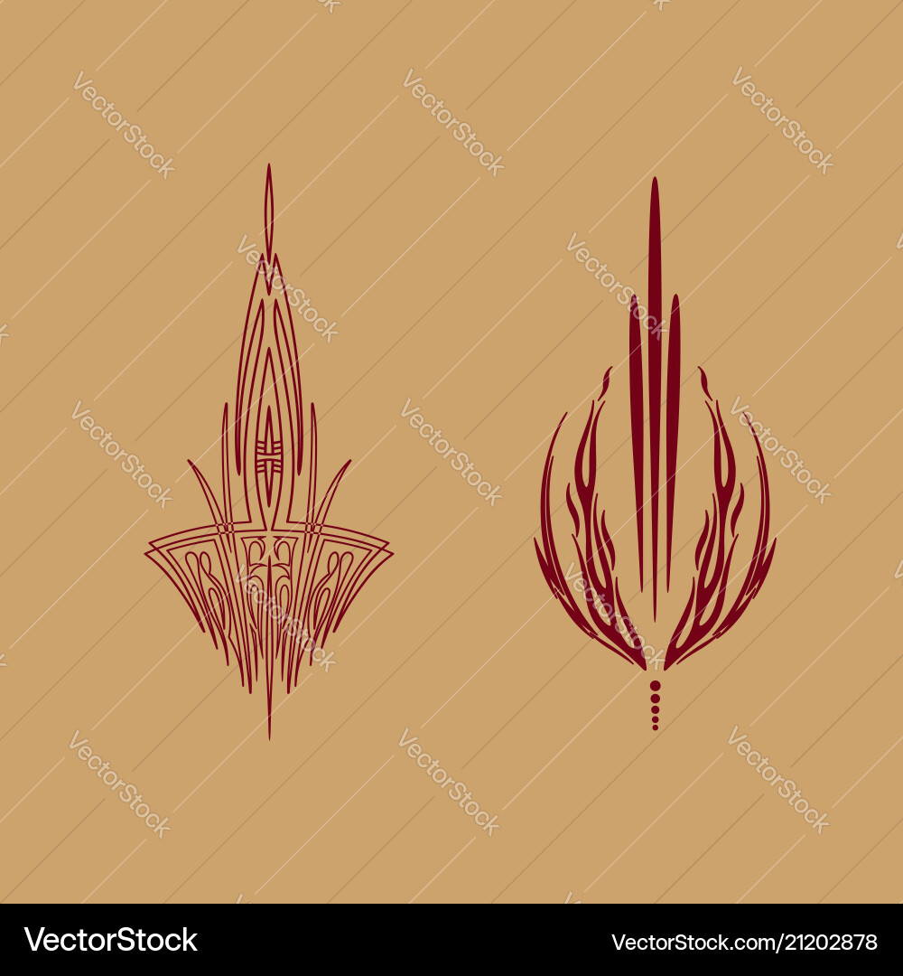 Pinstripe graphics car racing vehicle graphics Vector Image
