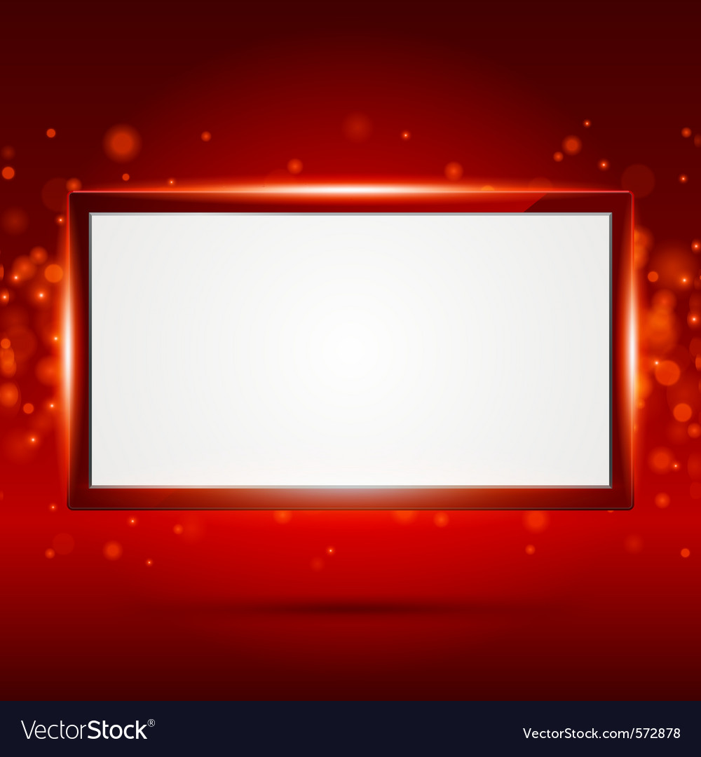 Red frame Royalty Free Vector Image - VectorStock