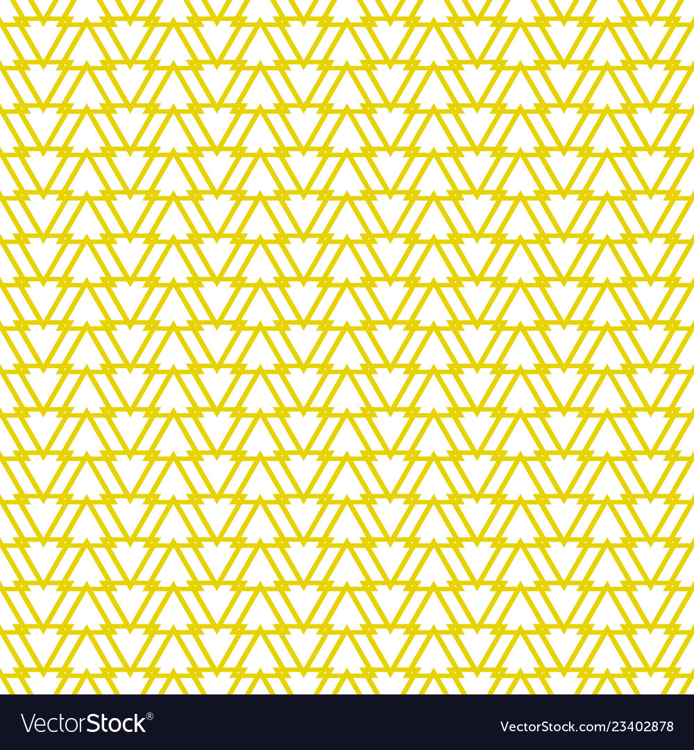 Tile pattern with yellow triangles background Vector Image