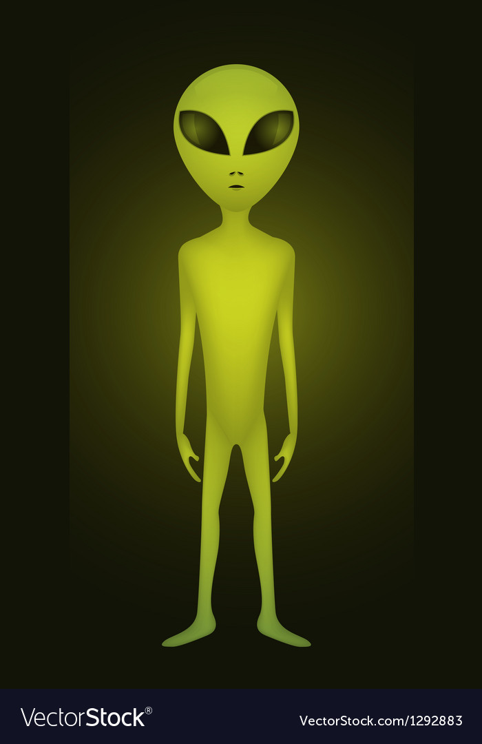 Alien entity Royalty Free Vector Image - VectorStock