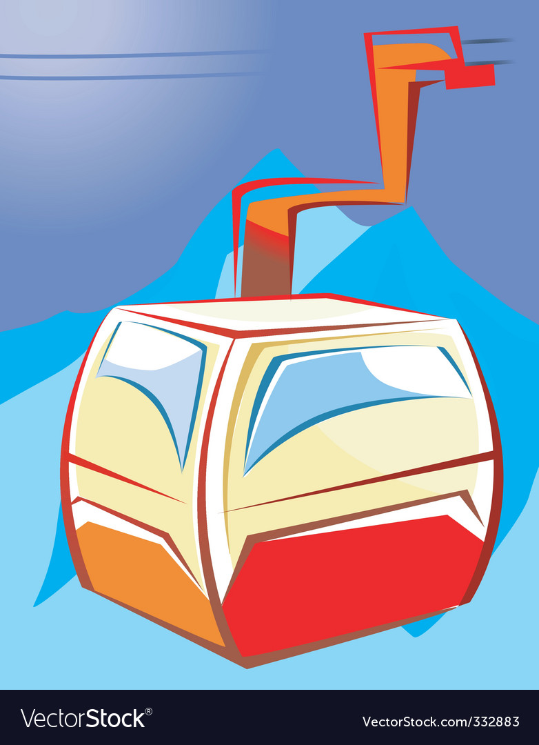 Cable car Royalty Free Vector Image - VectorStock