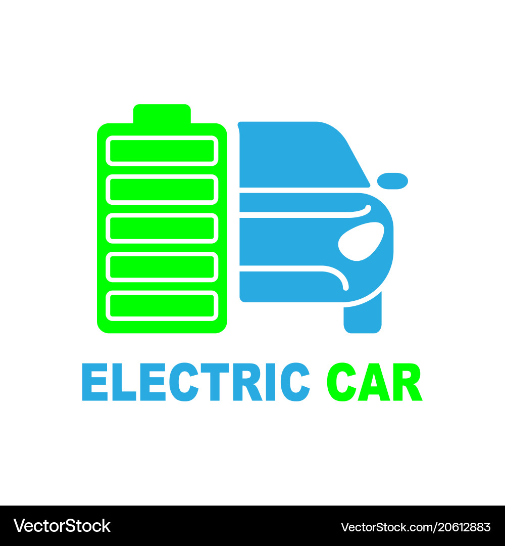 Electric car premium icon isolated Royalty Free Vector Image
