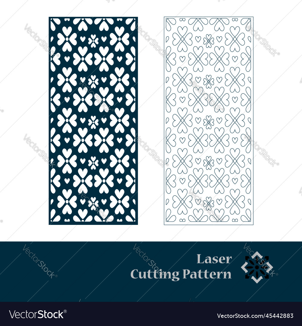 Laser cut pattern Royalty Free Vector Image - VectorStock