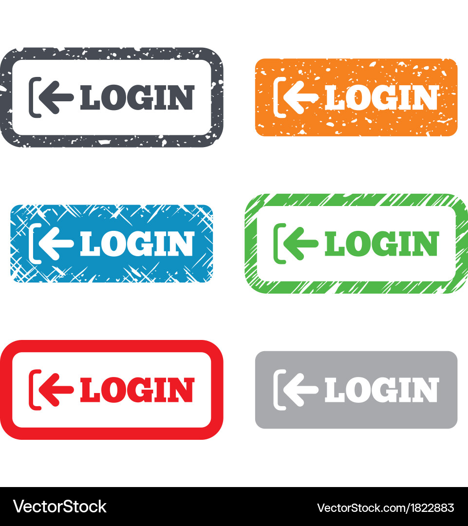 Login sign icon in symbol arrow Royalty Free Vector Image