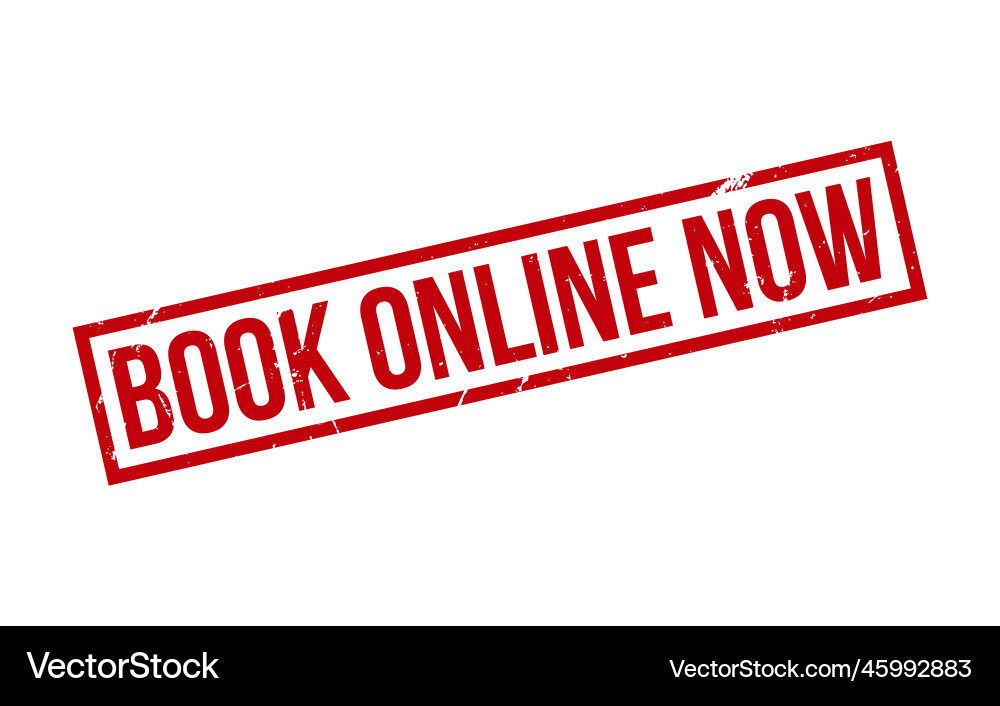 Red book online now rubber stamp seal Royalty Free Vector