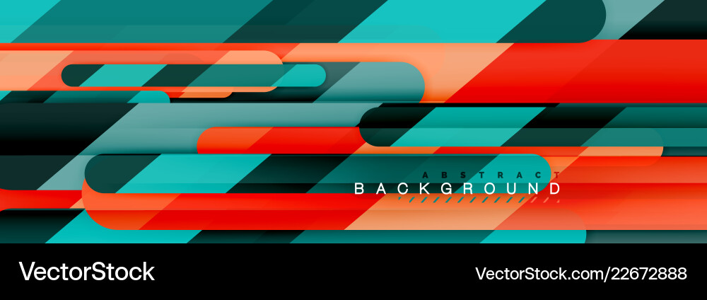 Abstract colorful lines modern geometric Vector Image