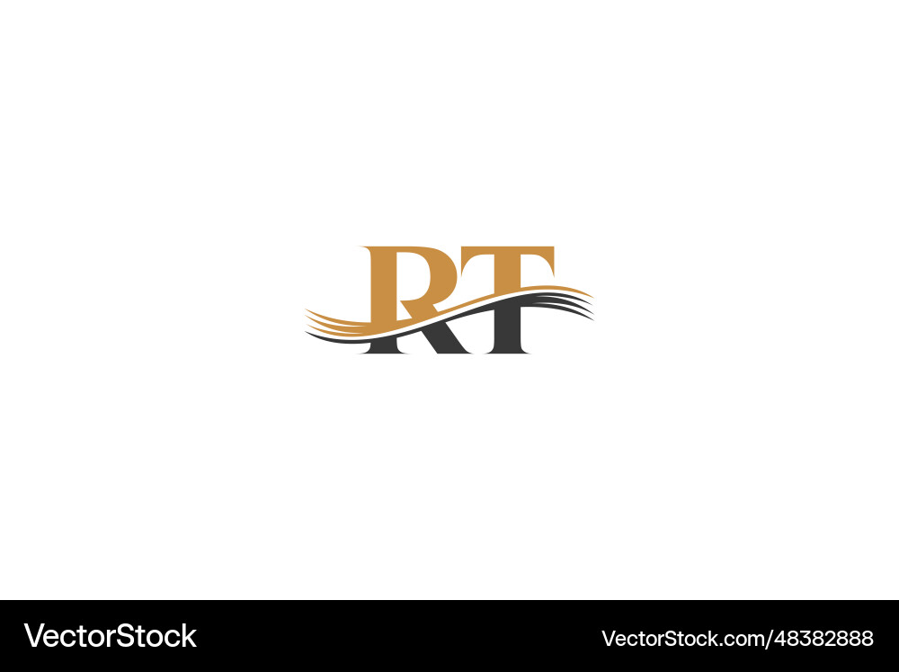 Alphabet initials logo re er r and e Royalty Free Vector