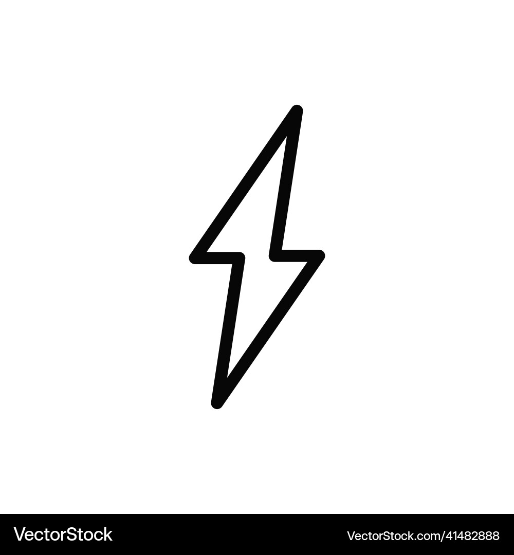 Electric power icon ui sign Royalty Free Vector Image