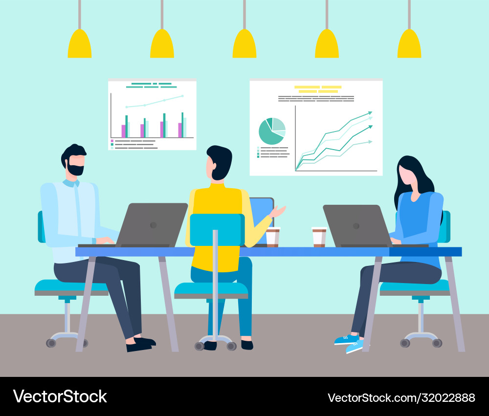 Employee creative business idea innovation Vector Image