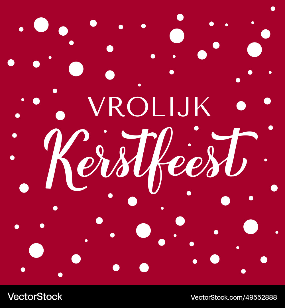 Vrolijk kerstfeest calligraphy hand lettering Vector Image