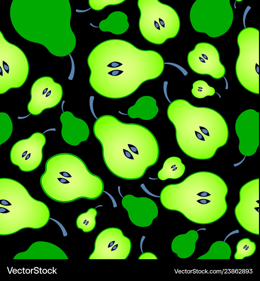 Bright seamless pattern background of halved ripe Vector Image