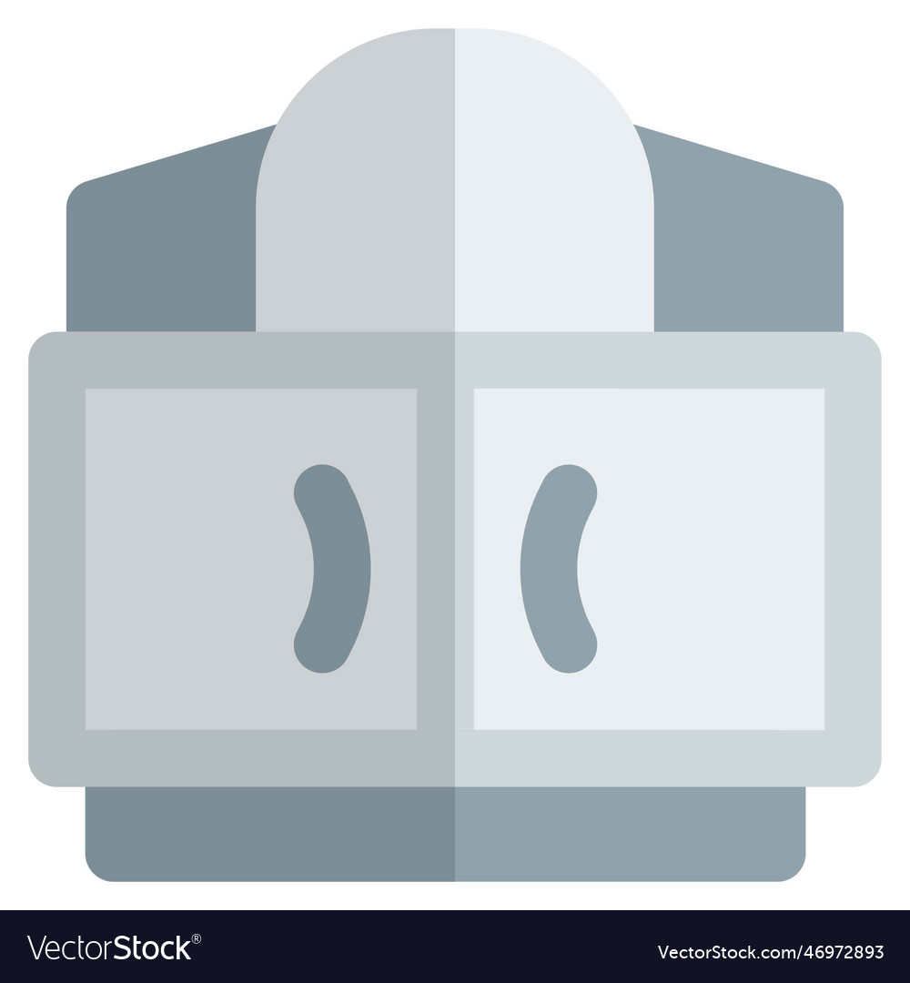 Personal vanity setup for storing essentials Vector Image