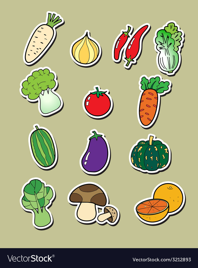 Vegetables Royalty Free Vector Image - VectorStock
