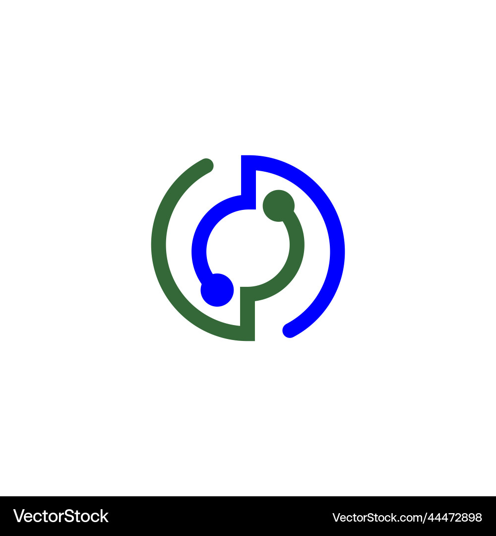 Chip processor logo Royalty Free Vector Image - VectorStock