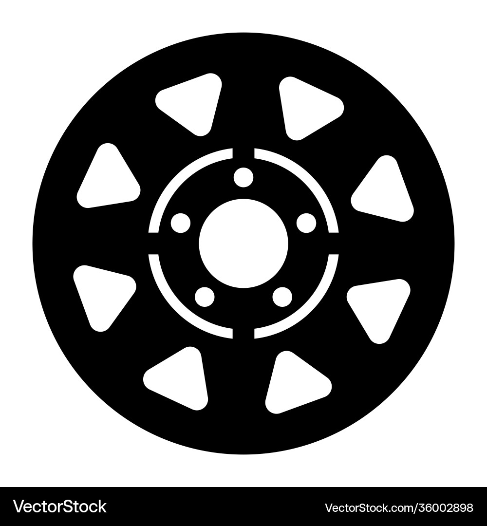 Chrome rim Royalty Free Vector Image - VectorStock
