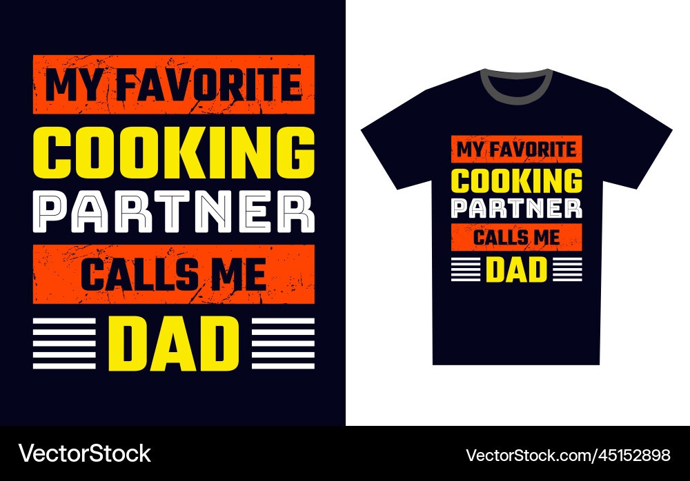 Cooking t shirt design template Royalty Free Vector Image