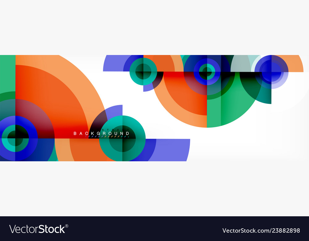 Geometric circle abstract background creative Vector Image