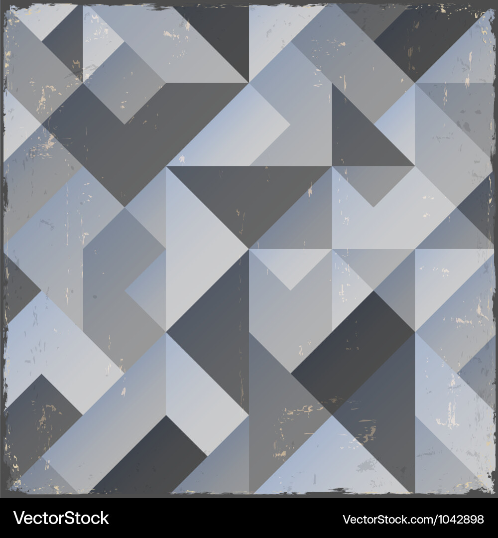 Monochrome retro geometric background Royalty Free Vector