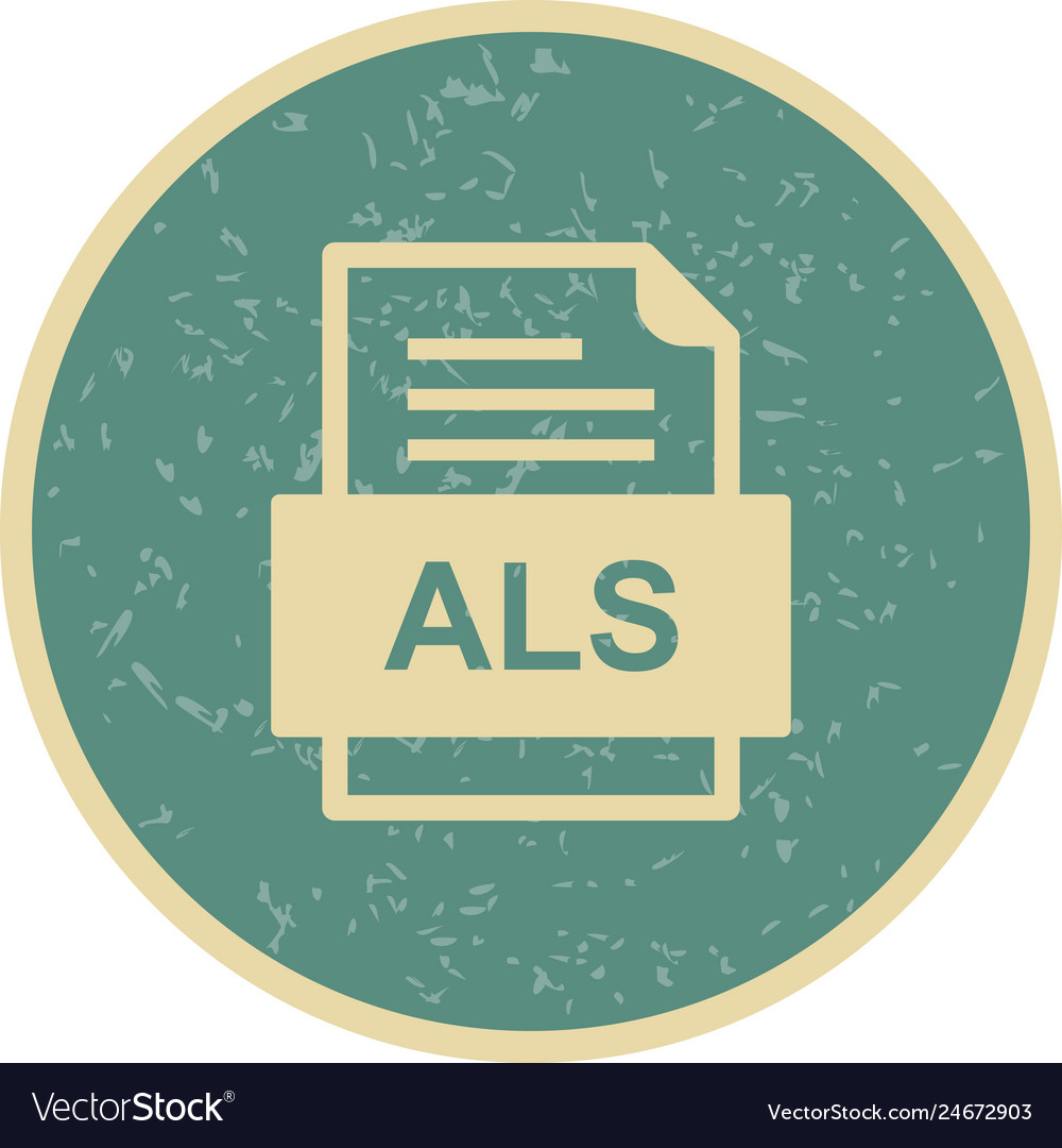 Als file document icon Royalty Free Vector Image