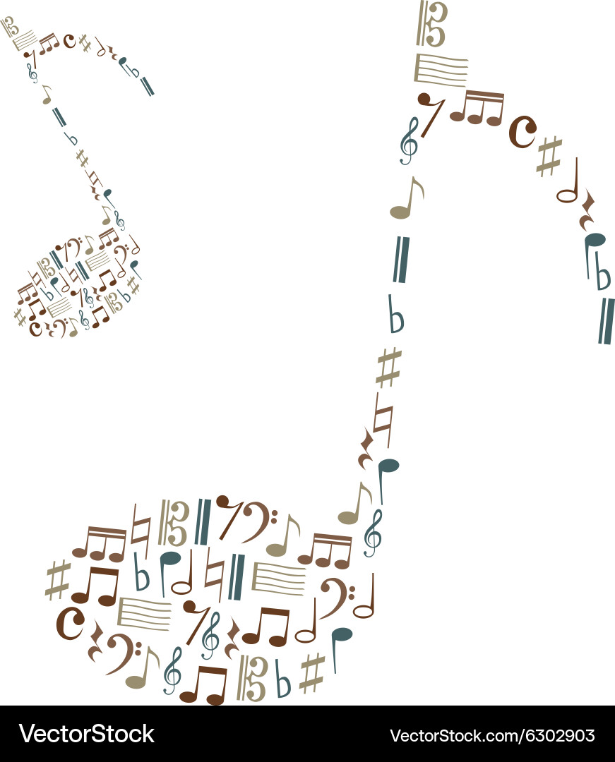 Music note icons set like big eps10 Royalty Free Vector