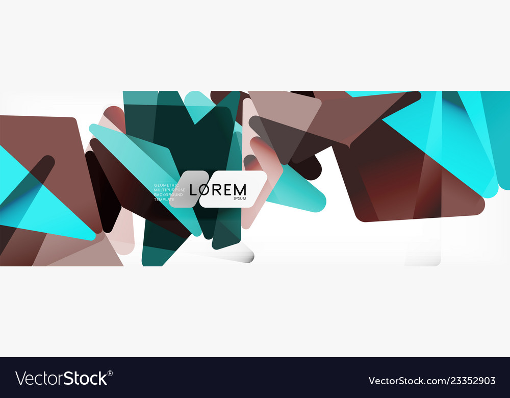 Science background abstract triangle pattern Vector Image