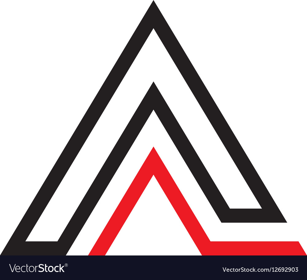 Triangle logo Royalty Free Vector Image - VectorStock