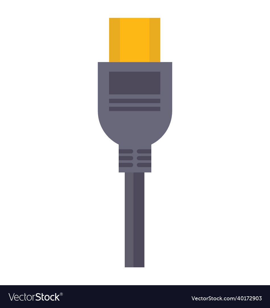 Usb cable Royalty Free Vector Image - VectorStock